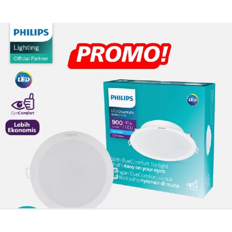 Jual Philips Lampu Downlight ERIDANI 125 10W 65K WH Recessed LED Putih ...