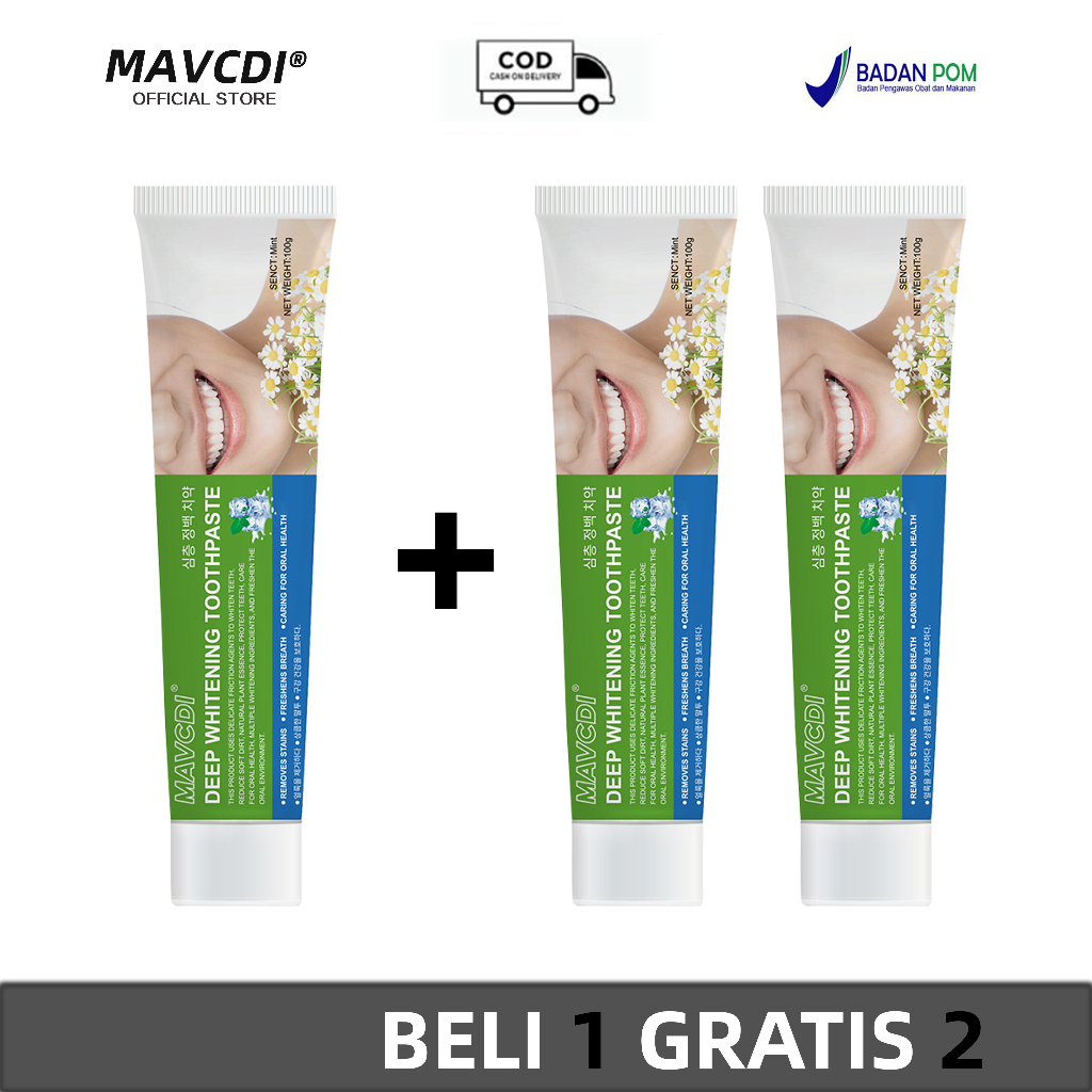 Jual MAVCDI 【 Beli 1 Gratis 2】MAVCDI BPOM Pasta gigi MAVCDI ampuh ...