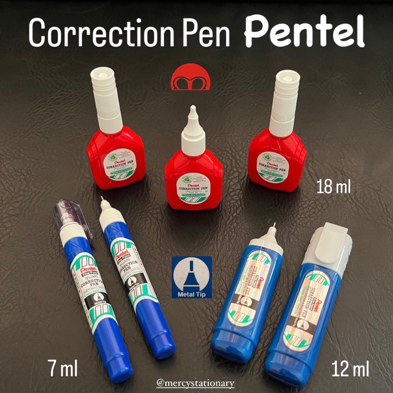 Jual Correction Pen Pentel Tip Ex ZL62W ZLC1W Besi Pen Metal Tip a P6F3 ...