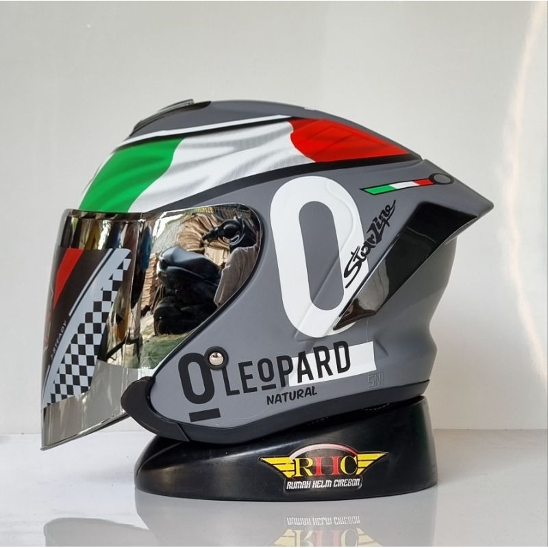 Jual HELM JS ARMOR MOTIF LEOPARD | Shopee Indonesia