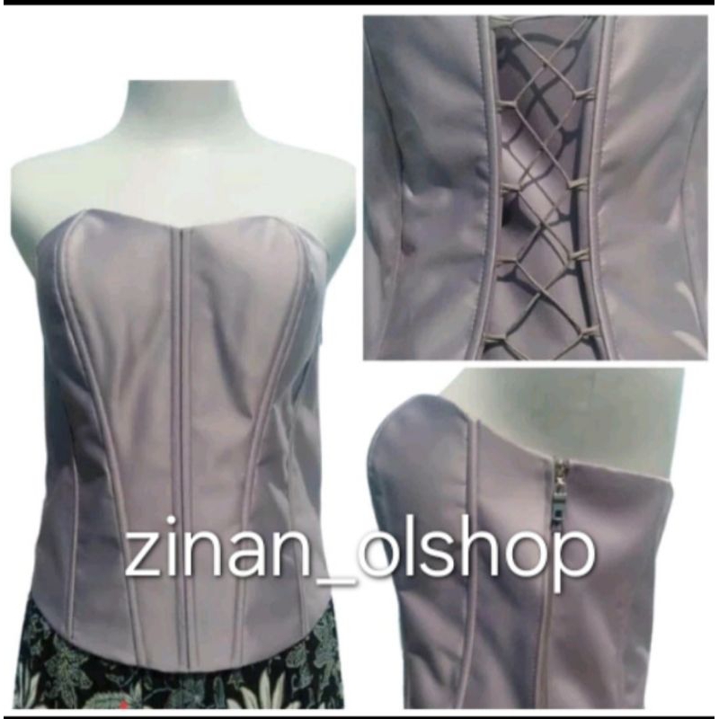 Jual kamisol bustier kemben longtorso daleman kebaya/cod/murah | Shopee ...