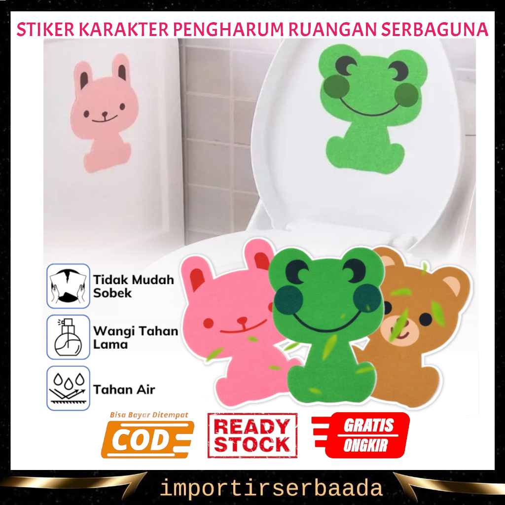 Jual IMP- Stiker Pengharum Ruangan Karakter Sticker Tempelan Pewangi ...