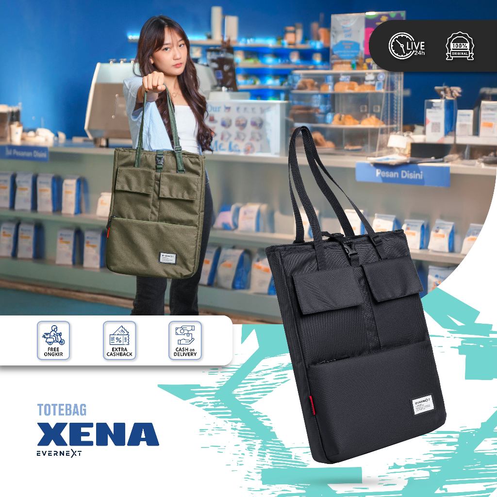 Jual Evernext - Totte Bag Laptop Pria Wanita Tas Jinjing Laptop Totte ...