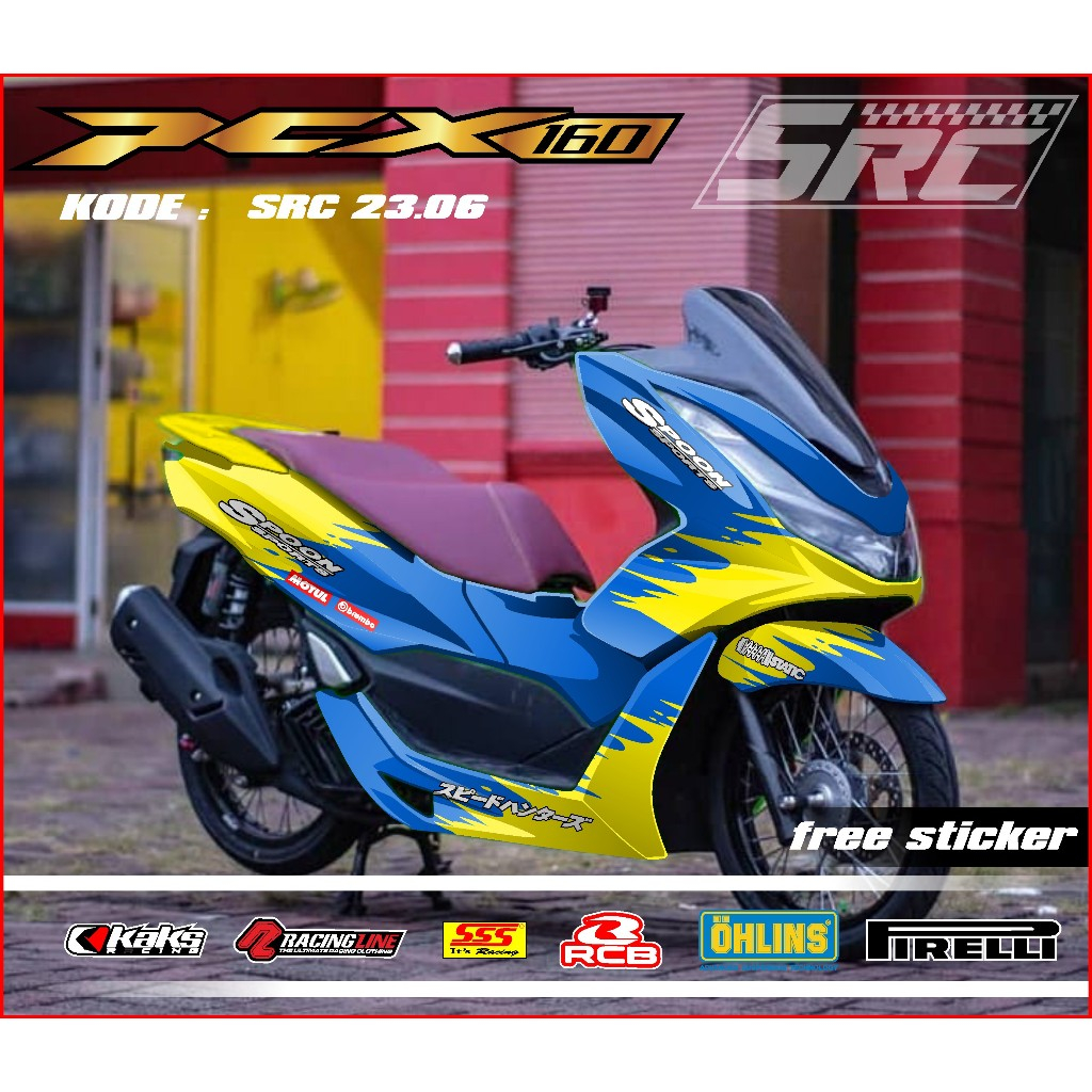 Jual Decal Sticker HONDA PCX 160 Polos Full Body 2021 2022 2023 2024 ...