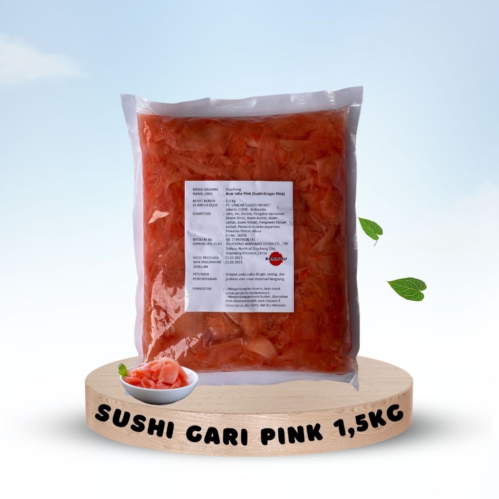 Jual Sushi Gari 1,5 kg - Sushi Ginger Pink and White - Acar Jahe Sushi ...
