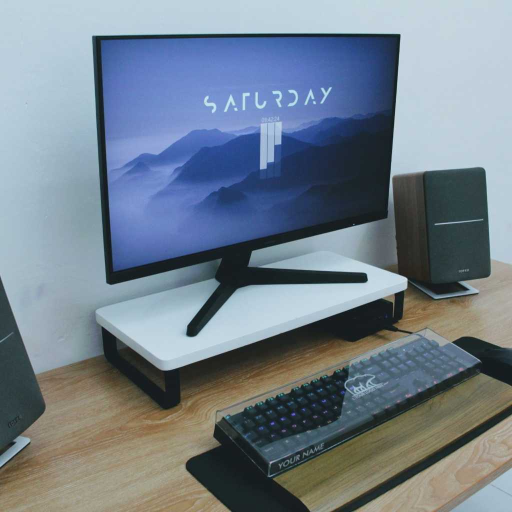 Jual Stand monitor / Meja monitor / Stand laptop / Ready | Shopee Indonesia