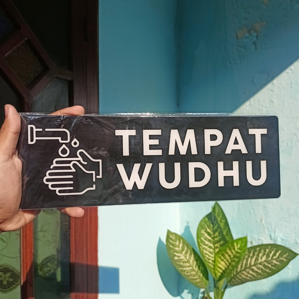 Jual Papan Akrilik Tempat Wudhu Anti Air untuk Dinding dan Pintu dengan ...