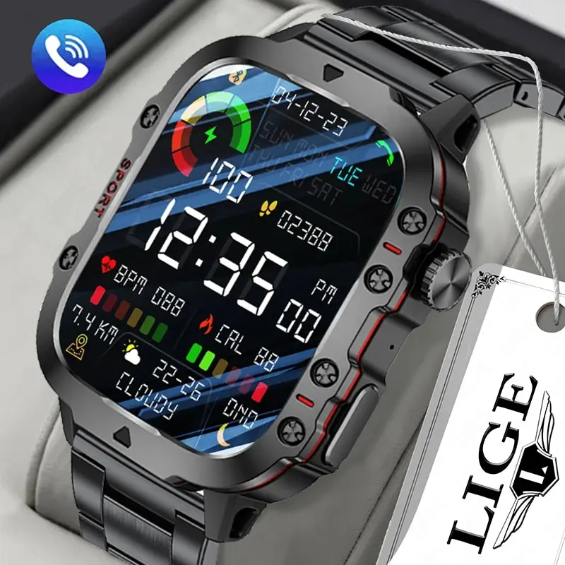 Jual LIGE Jam Tangan Smartwatch Pria Tahan Air Olahraga Kebugaran ...