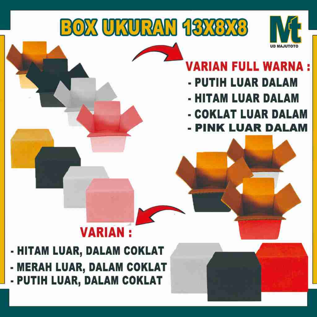 Jual Box 13x8x8 Cm / Box Packing A1 / Box Aksesoris / Karton polos ...