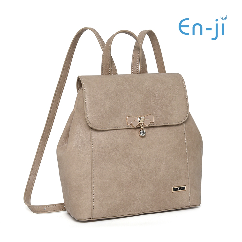 Jual En-ji Noha Backpack - Khaki | Shopee Indonesia