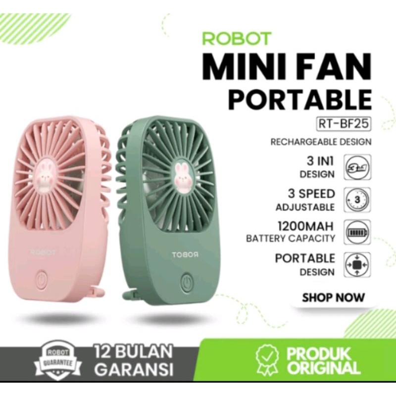 Jual Kipas Angin Mini Portable Robot Fun Original | Shopee Indonesia