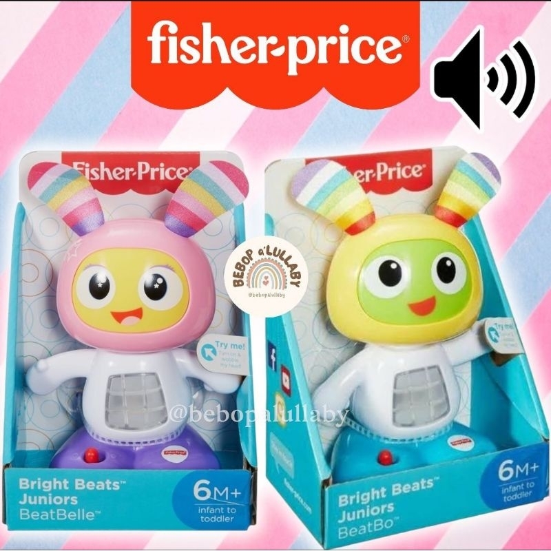 Jual Fisher Price Bright Beats Juniors BeatBelle beatbo mainan robot ...