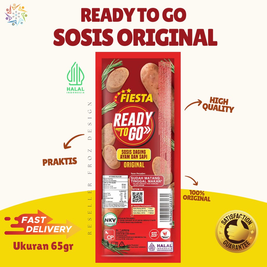 Jual Fiesta Ready to Go Sosis Original | sosis ayam fiesta | sosis ...