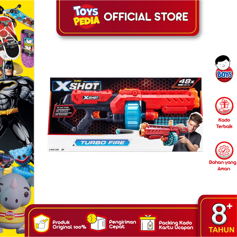 Jual Mainan Blaster XSHOT New Excel Turbo Fire | Shopee Indonesia