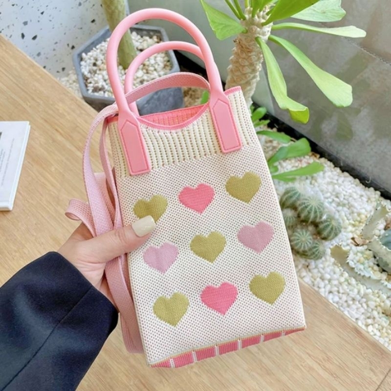 Jual Tas HP rajut korean style (baru) | Shopee Indonesia