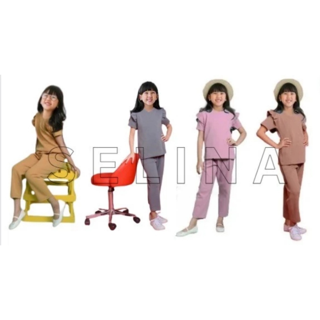 Jual Baju Setelan Anak Perempuan Lucu Adem Mewah Santai Tran Modern ...