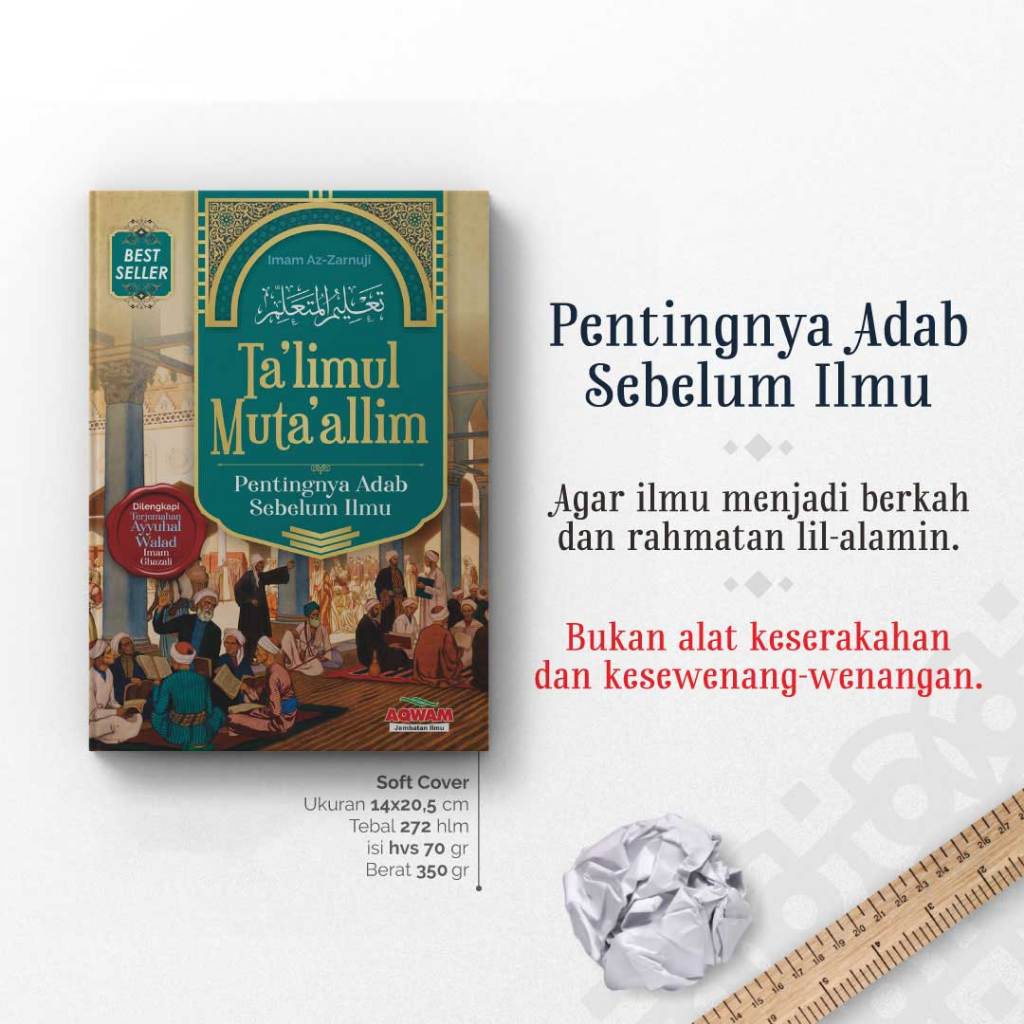Jual Ta'limul Muta'allim EDISI TERBARU - Talim Al Mutaallim Pentingnya Adab Sebelum Ilmu ...