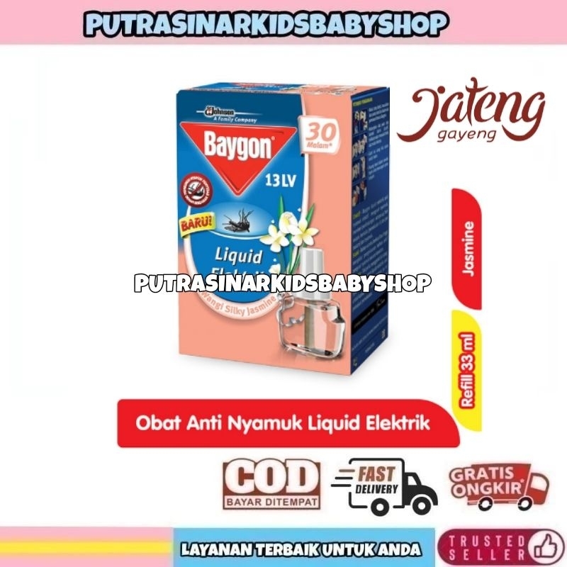 Jual [READY] BAYGON ELEKTRIK REFILL 33 ML SILKY JASMINE OBAT NYAMUK ELECTRIC 33ML | Shopee Indonesia