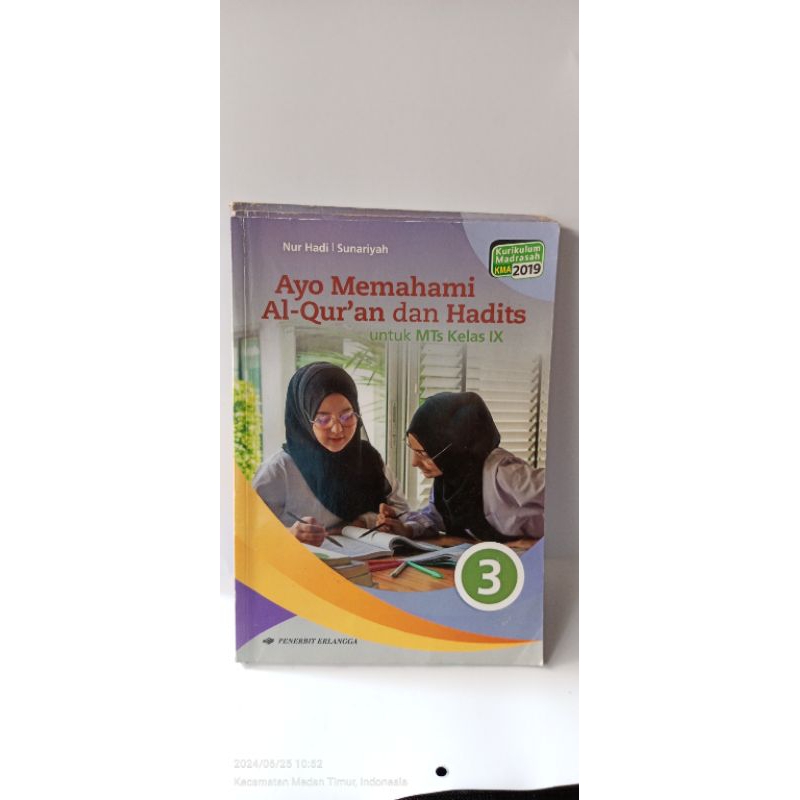 Jual AYO MEMAHAMI ALQURAN DAN HADIS UNTUK MTS KELAS 3 ERLANGGA | Shopee Indonesia