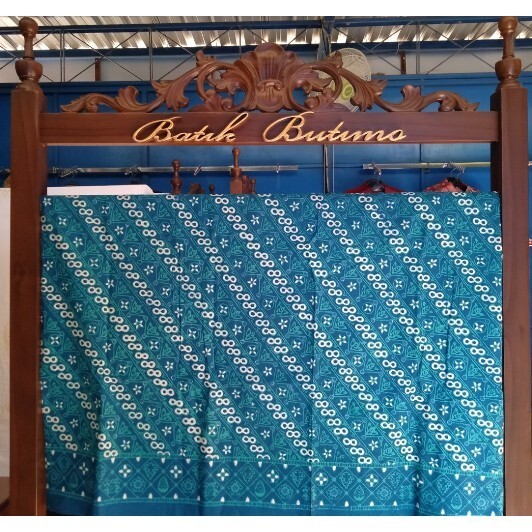 Jual Kain Batik Cap Geblek Renteng Biru Bahan Premium Batik Cap Murah ...