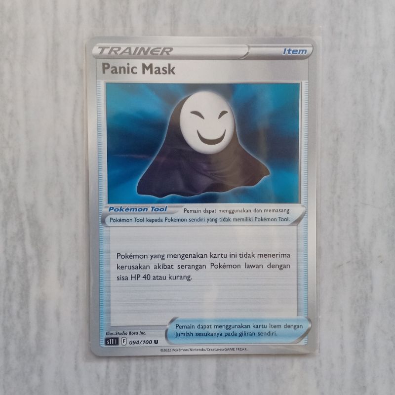 Jual Kartu Pokemon TCG Indonesia Original Trainer PANIC MASK | Shopee ...