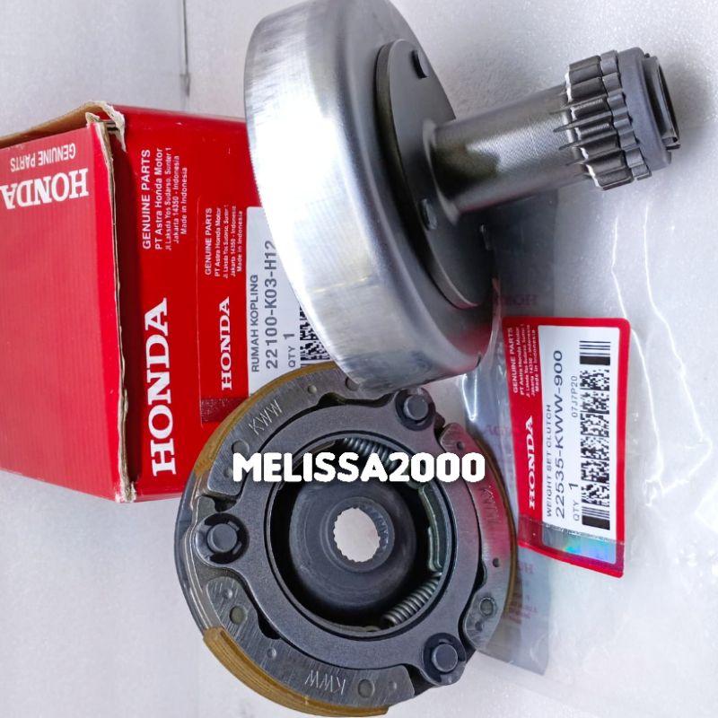 Jual Kampas ganda Assy KWW+Lonceng kopling K03 (SET 2 aitem) Revo fit injeksi Revo x Injeksi ...