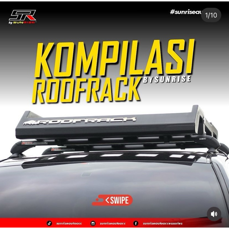 Jual RAK ROOFRACK ROOF RACK BAGASI ATAS RHINO SPORTY MOBIL UNIVERSAL ...