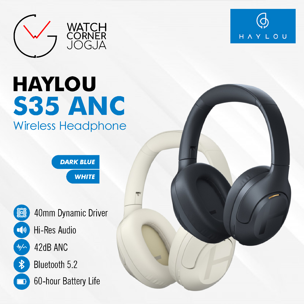 Jual Haylou S35 ANC Hi-Res Headphone Headset Bluetooth Wireless Dual Mode | Shopee Indonesia