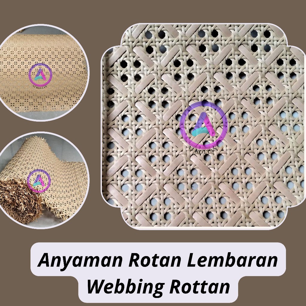 Jual Anyaman Rotan Synthetic Lembaran / Webbing Rotan / Anyaman Plafon ...