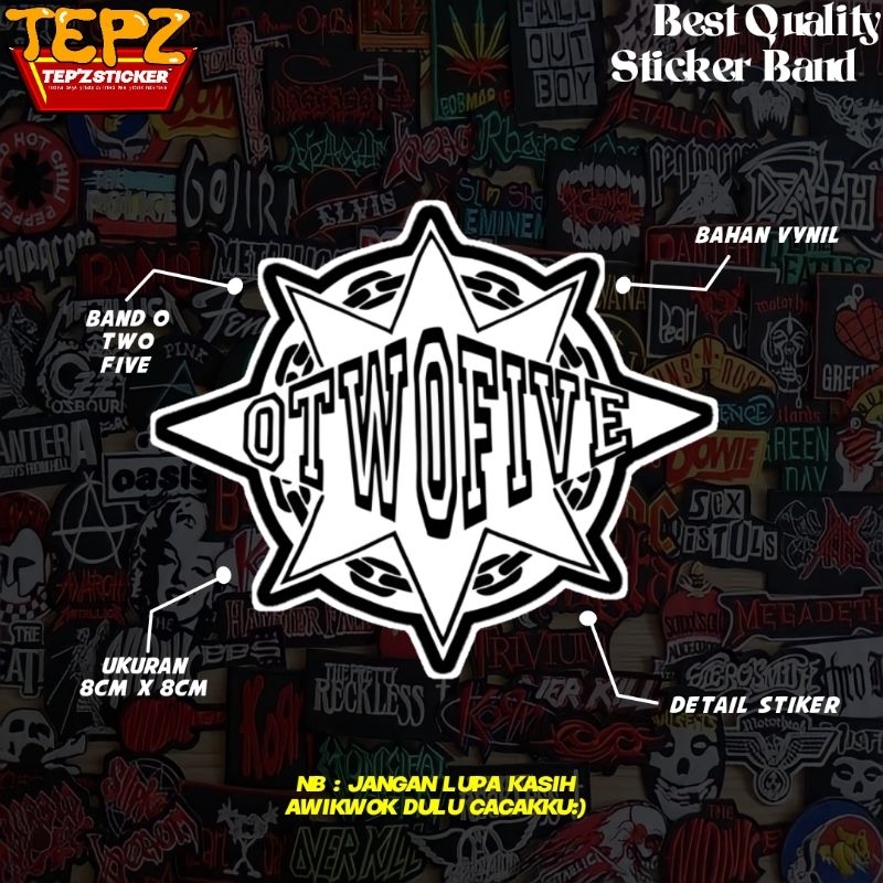 Jual STIKER STICKER (BAND O25 BULAT) STIKER BAND|STIKER METAL|STIKER ...