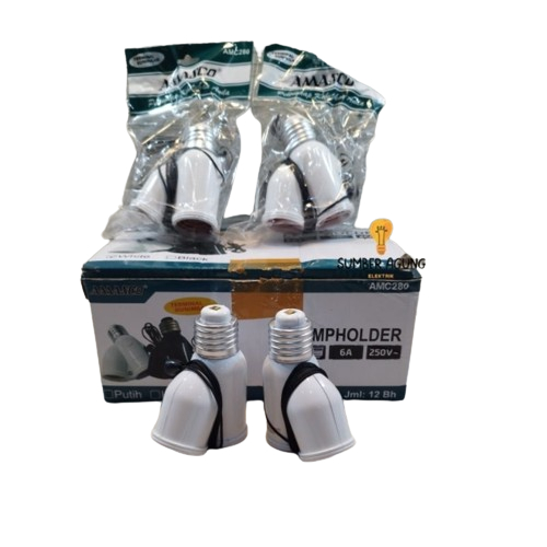 Jual Amasco Fitting Tarik lampu / Piting cabang 2 terminal kuningan SNI ...