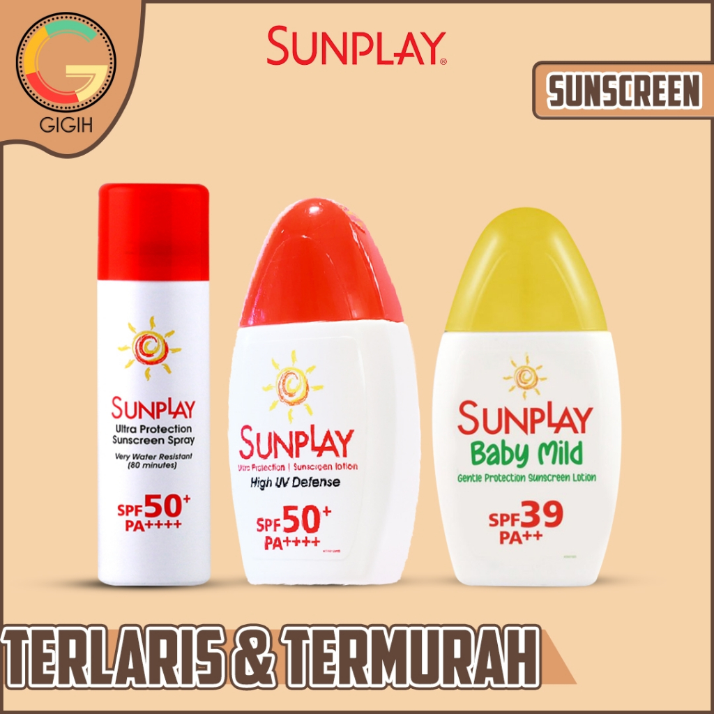 Jual SUNPLAY SUNSCREEN ALL VARIAN ( BABY MILD SPF39 / HIGH UV DEFENSE ...