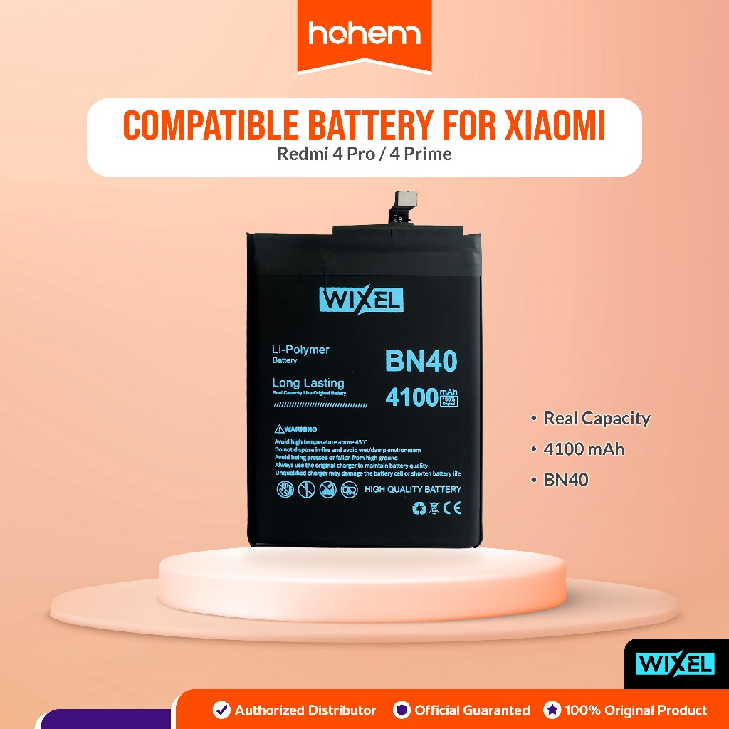 Jual WIXEL ORIGINAL Baterai XiaoMi BN40 Redmi 4 Prime 4 Pro Double Power Real Capacity Dual ...