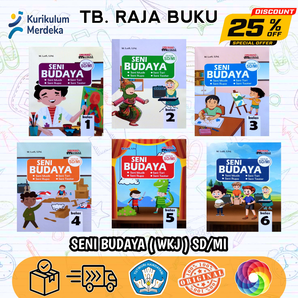 Jual Buku Siswa Pendamping SENI BUDAYA Kelas 1,2,3,4,5,6 SD Kurikulum Merdeka - Wahana Karya ...
