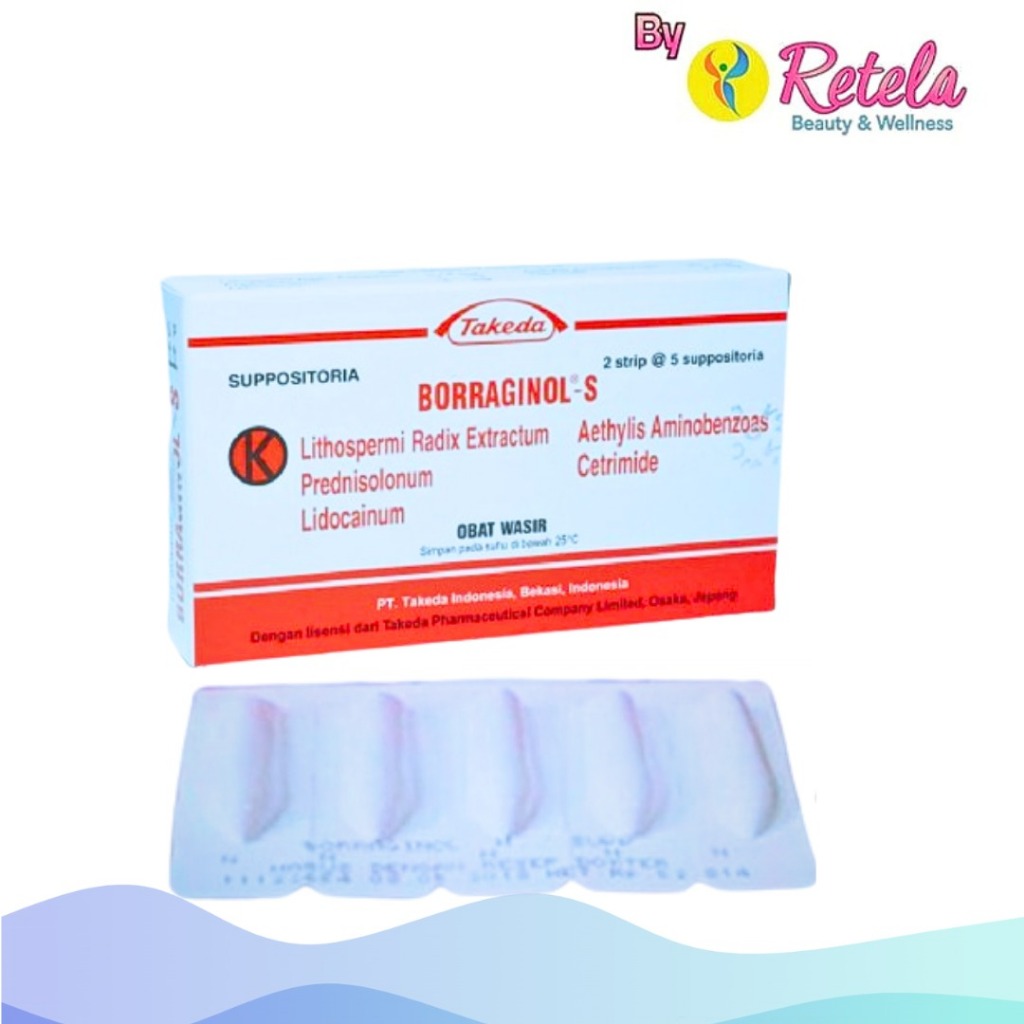 Jual Borraginol-S Supp 1 Strip 5 Suppositoria | Shopee Indonesia
