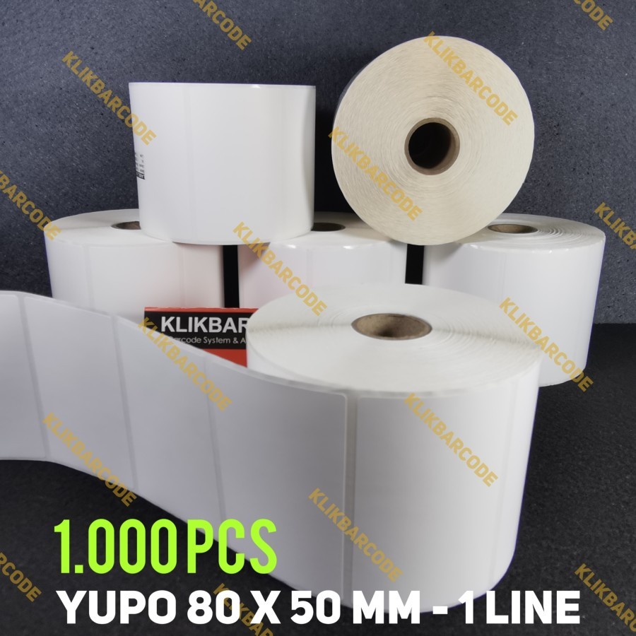 Jual Label Yupo 80 x 50 / 80x50 mm / 80x50mm / 8x5 cm / 80*50 mm 1000 ...