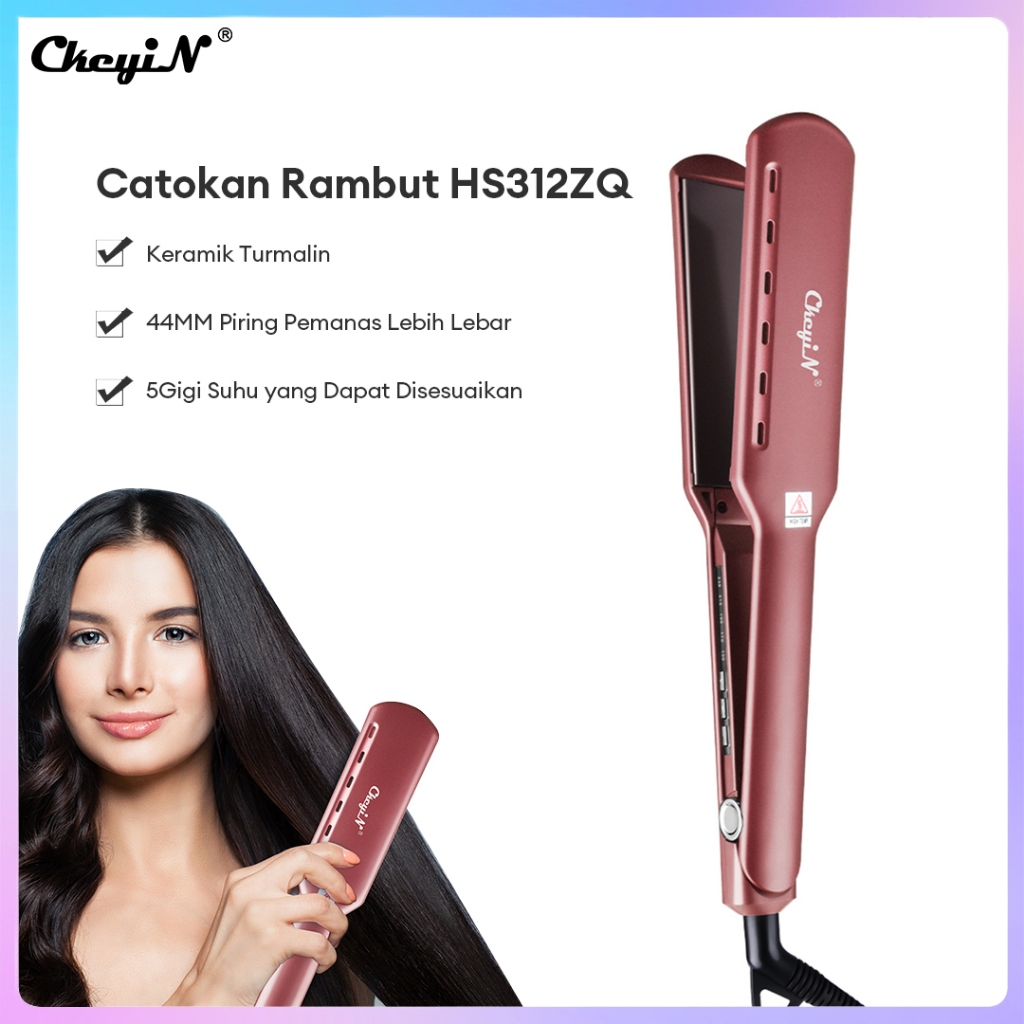 Jual CkeyiN Hair Straightener 44MM Profesional Keramik Catokan Rambut Curly Alat Catok Rambut 2 ...