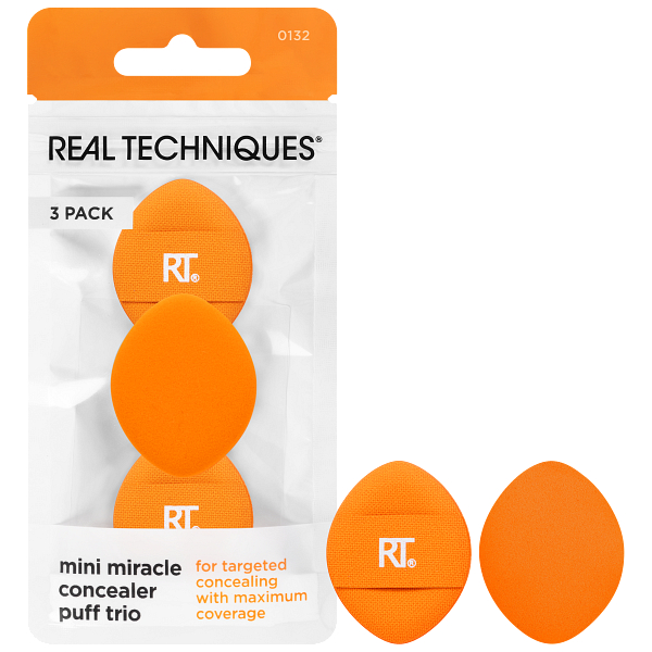 Jual Real Techniques 10013200 Mini Miracle Concealer Puff Trio | Spons ...