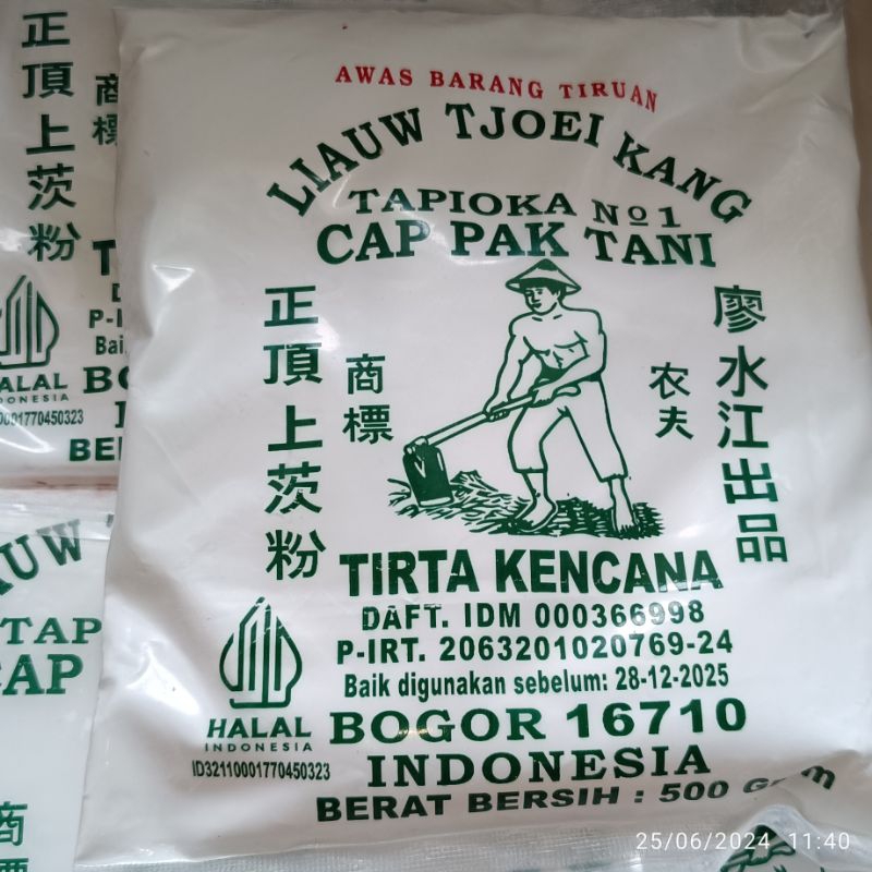 Jual Tepung Tapioka cap Pak Tani/Liauw Tjoei Kang | Shopee Indonesia