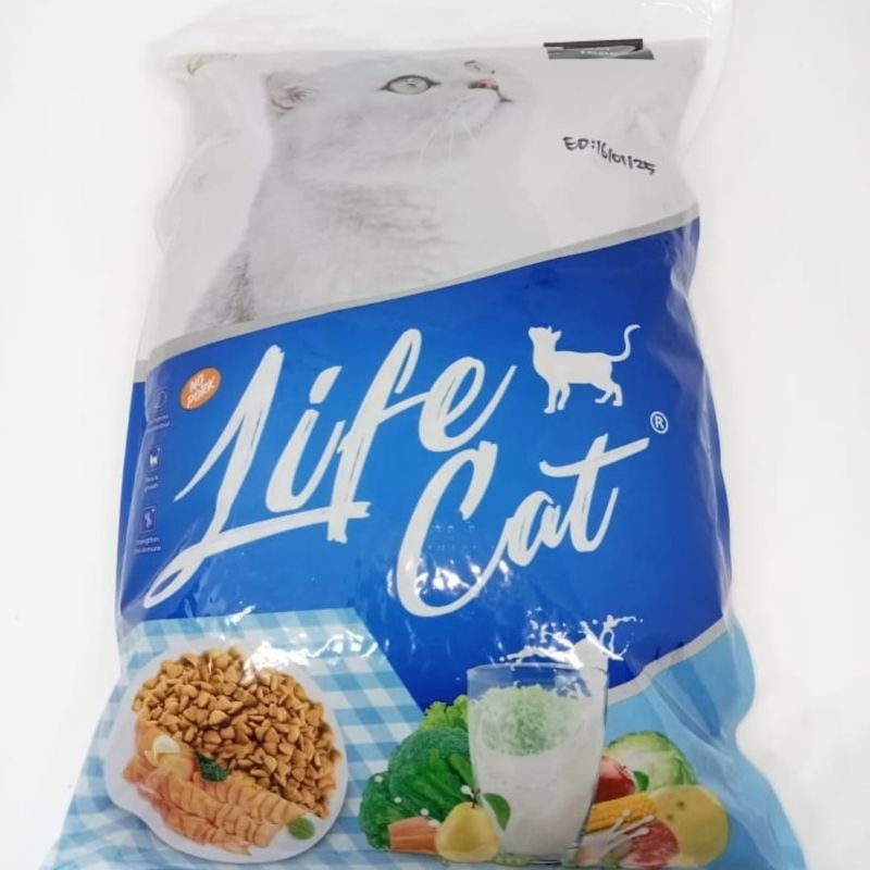Jual msg-LIFE CAT DRY 1KG / Makanan Hewan Kucing Kering / Catfood ...