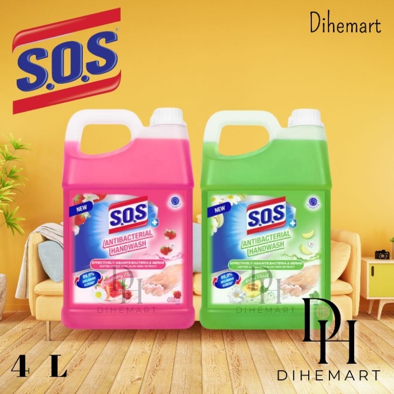 Jual SOS Hand Soap 4L | Hand Wash Jerry Can | Shopee Indonesia