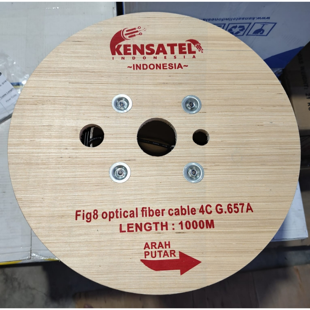 Jual Kabel Fiber Optik KU Mini 4 Core Fig8 1KM Kensatel - Jaringan FTTH/LAN/WAN/CATV | Shopee ...