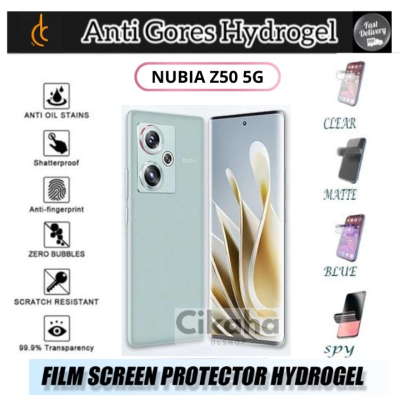 Jual CIKAHA Hydrogel Full Cover Nubia Z50 5G Pelindung Layar Anti Gores ...