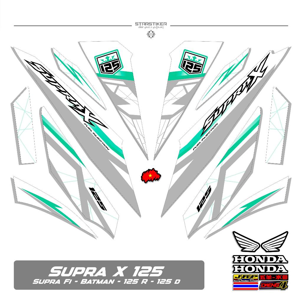 Jual Striping Supra X 125 Motif X29 /Supra X 125 Batman/Decal Supra X ...