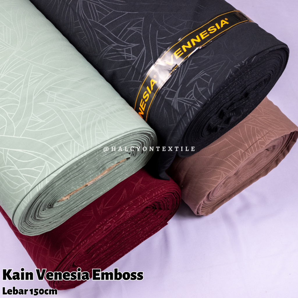 Jual Kain Emboss Venesia Terbaru Kualitas Premium Lebar 150cm | Shopee ...