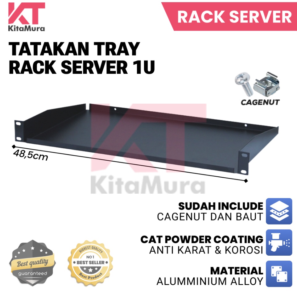 Jual KODE G37J Tray Tatakan Rack Server 1U Wallmount Rack Server ...