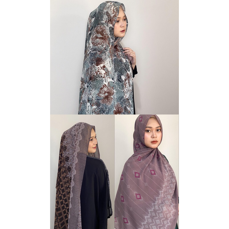 Jual pashmina motif arabian /malaysia hijab/pashmina mrproject/hijab nyaman ceruty ...