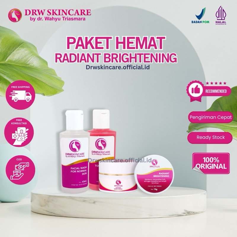 Jual DRW SKINCARE PAKET HEMAT RADIANT BRIGHTENING FLEK HITAM RADIANT ...