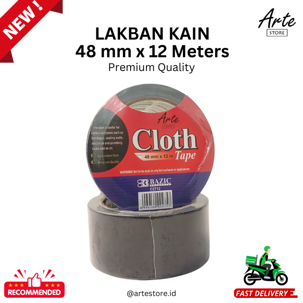 Jual Lakban Kain Hitam - Cloth Tape | Shopee Indonesia