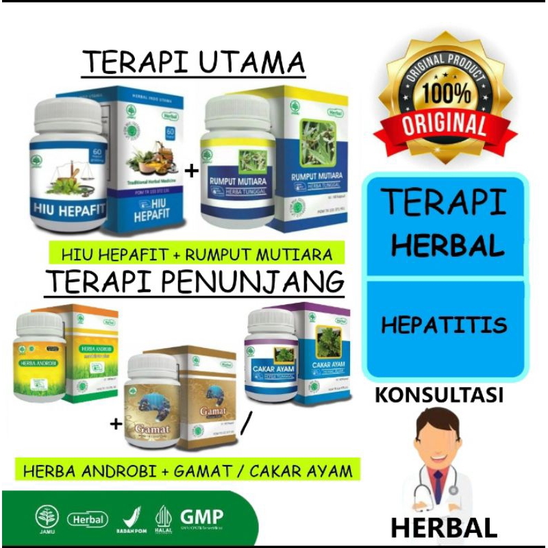 Jual TERAPI HEPATITIS HERBAL INDO UTAMA HIU HEPAFIT RUMPUT MUTIARA ANDROBI GAMAT CAKAR AYAM ...